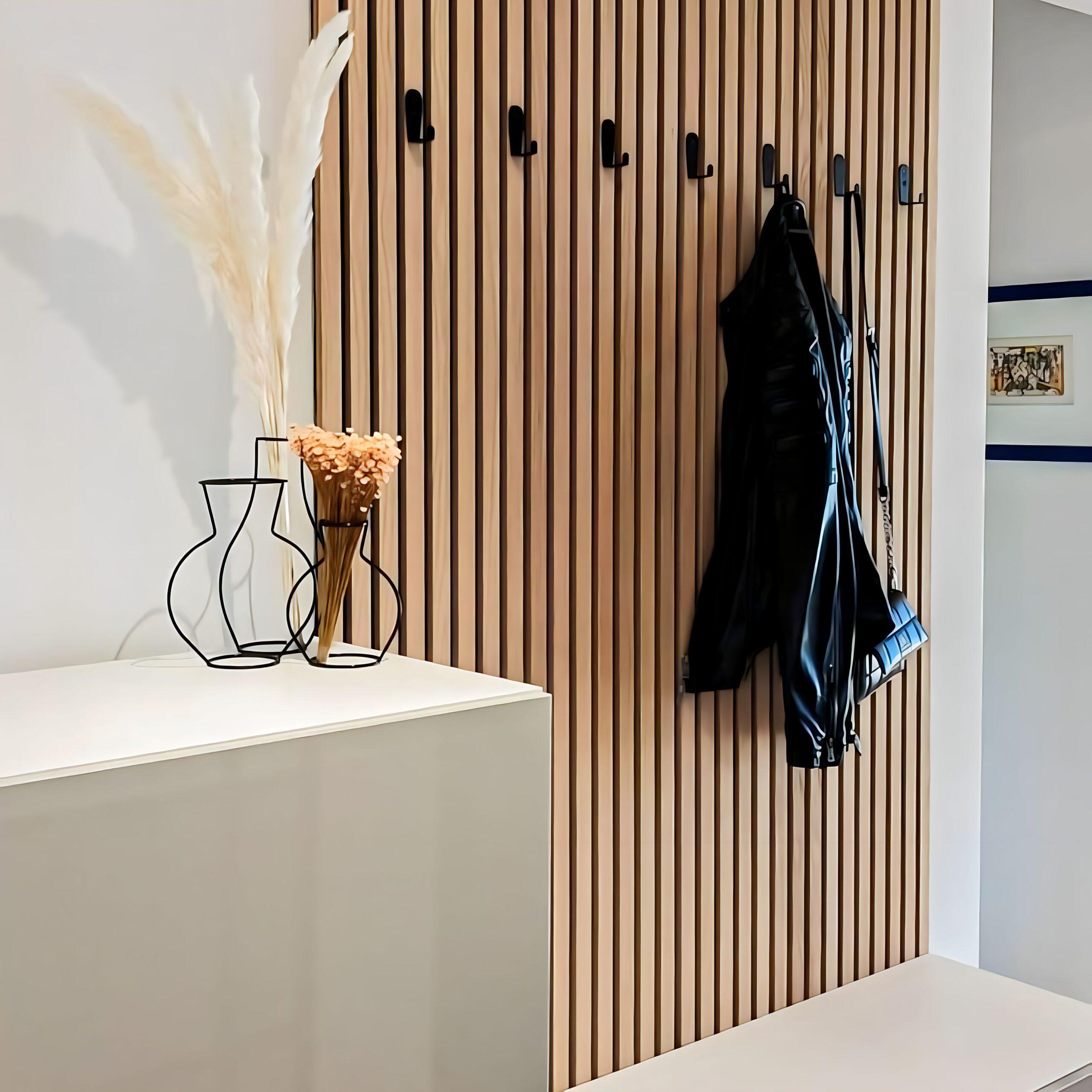 60cm Teak Akustik Panel - CTRL Mimarlık